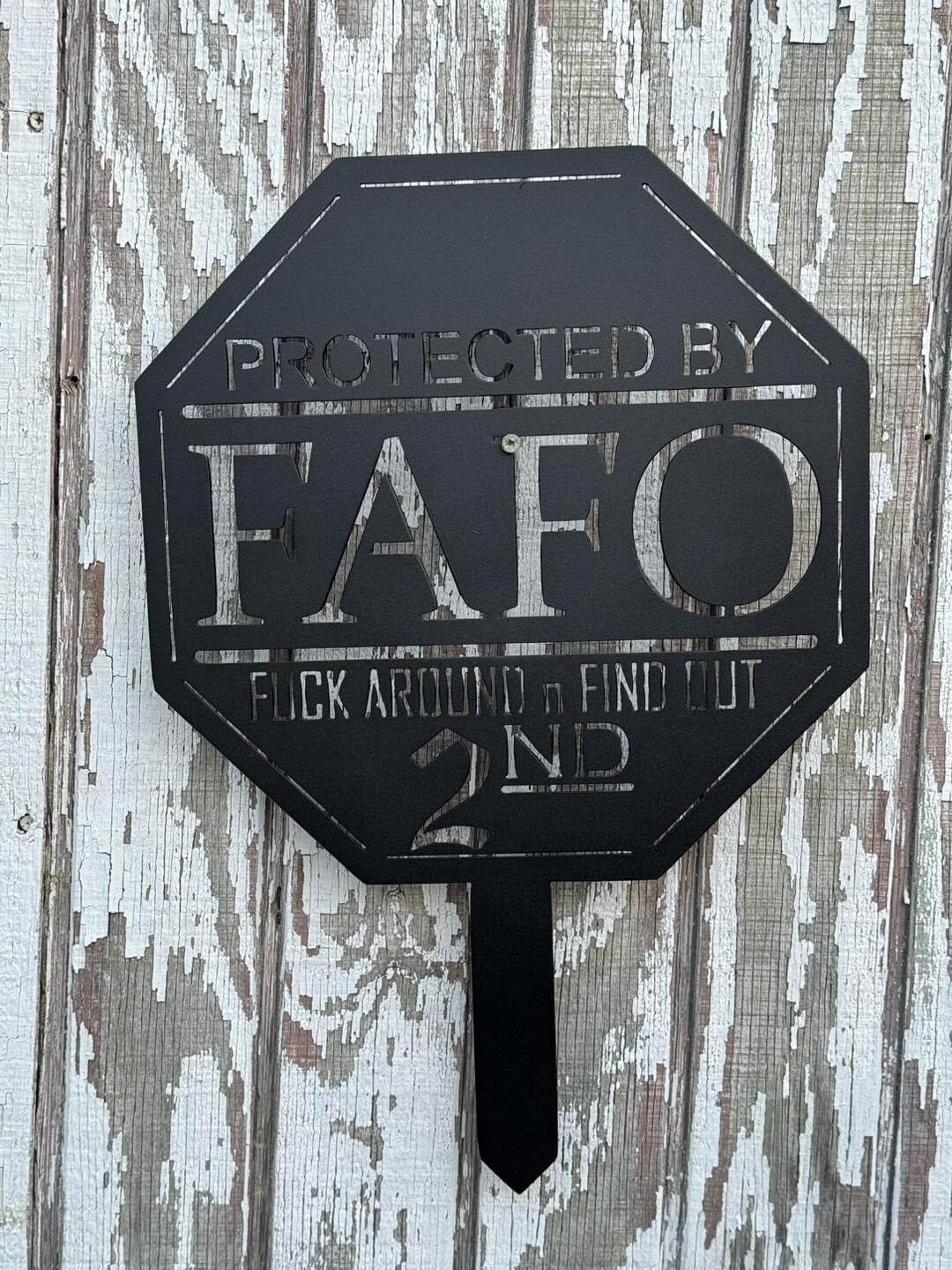 FAFO Security Sign - Etsy