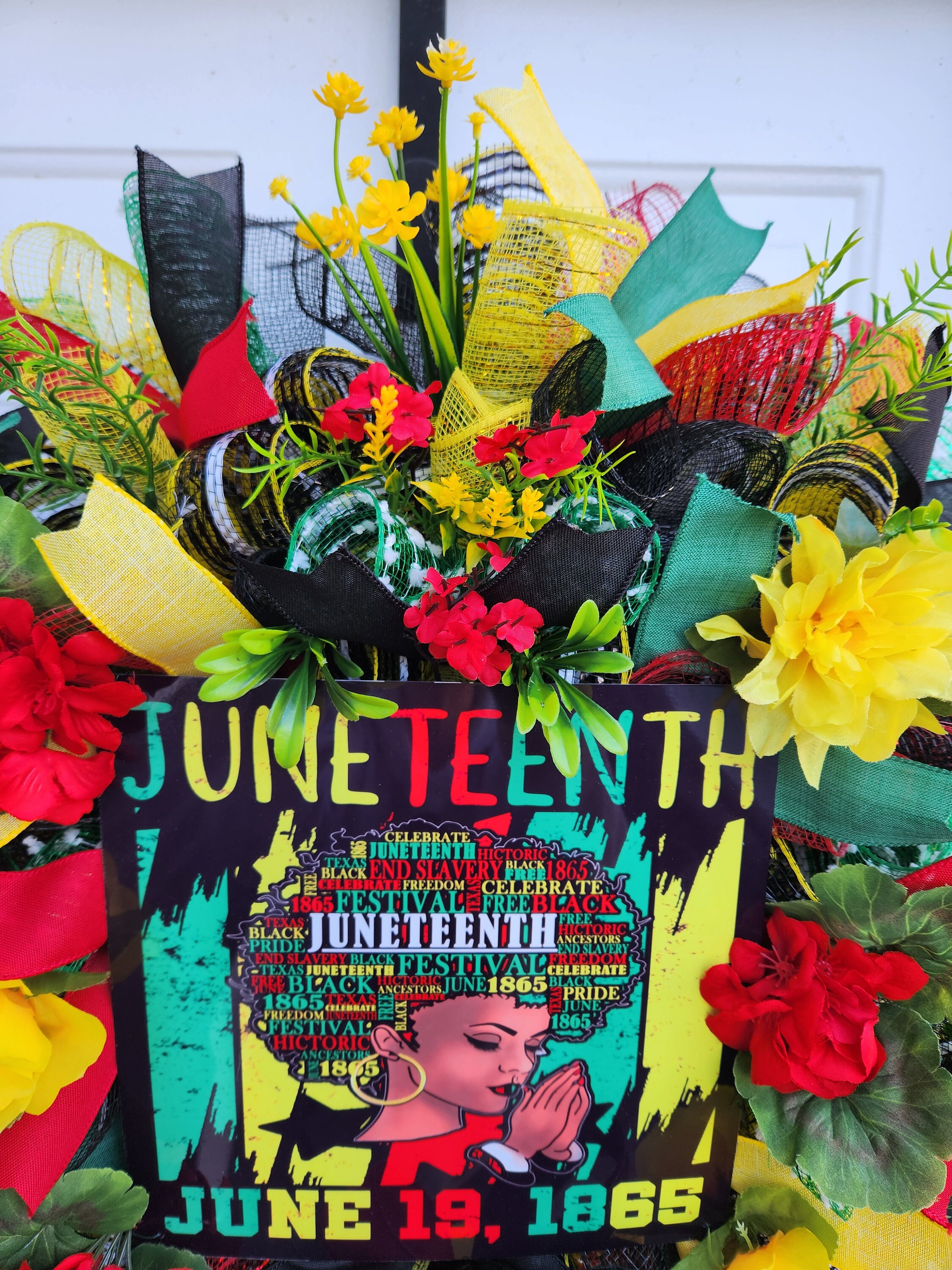 Juneteenth Wreath, Juneteenth Decor, Juneteenth Supplies, Holiday ...