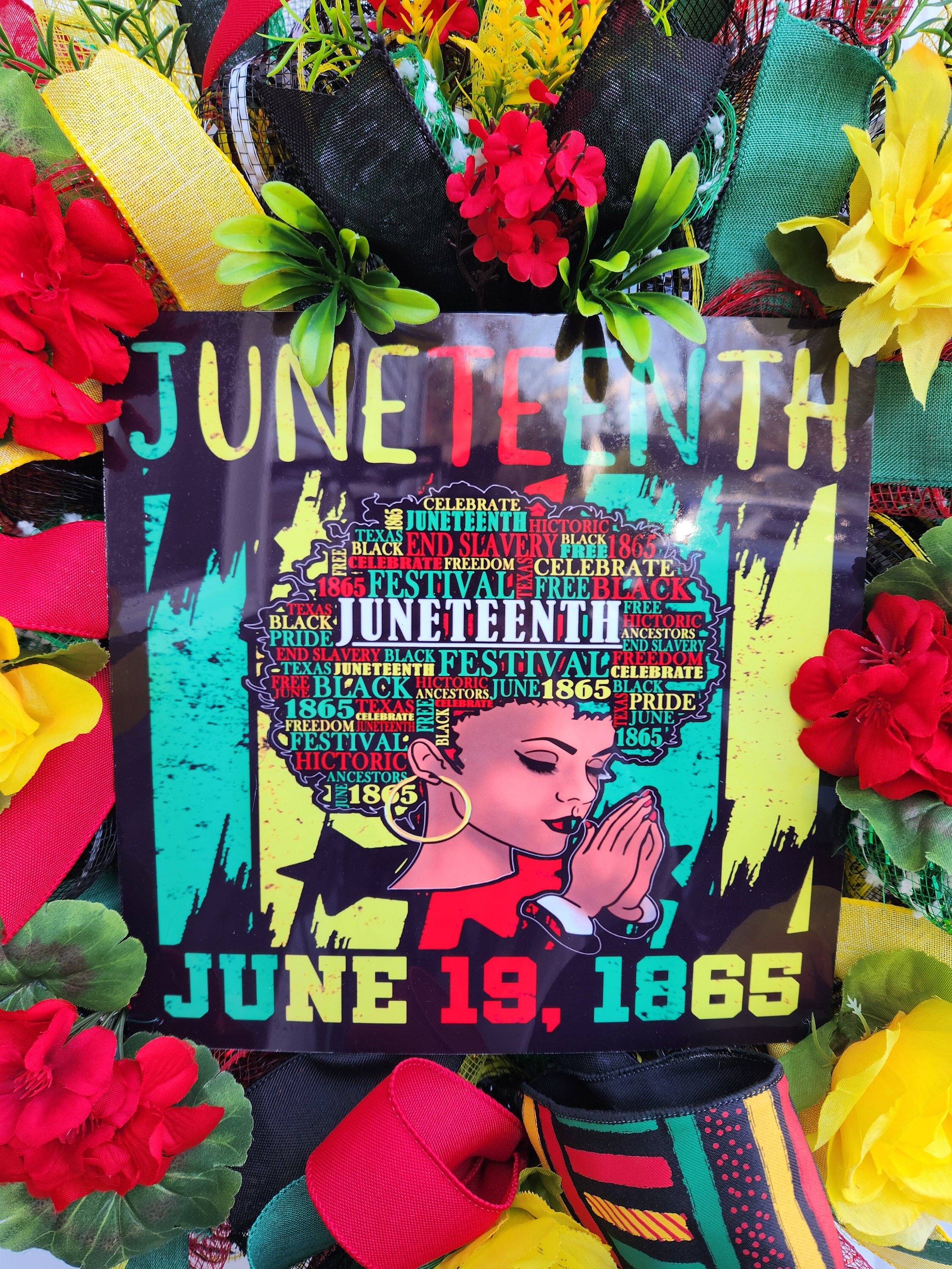 Juneteenth Wreath, Juneteenth Decor, Juneteenth Supplies, Holiday ...