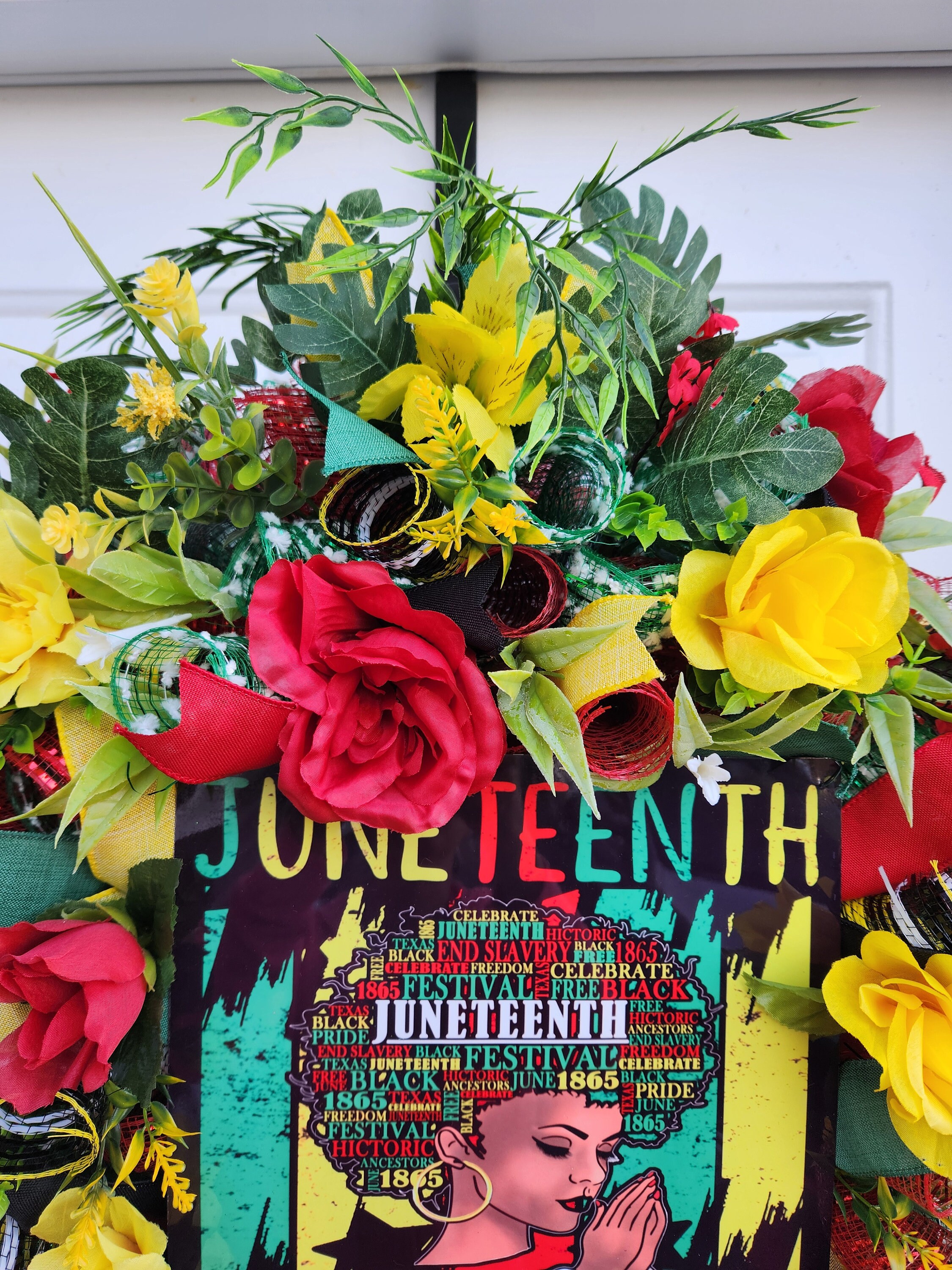 Juneteenth Wreath, Juneteenth Decorations, Juneteenth Holiday, Holiday ...