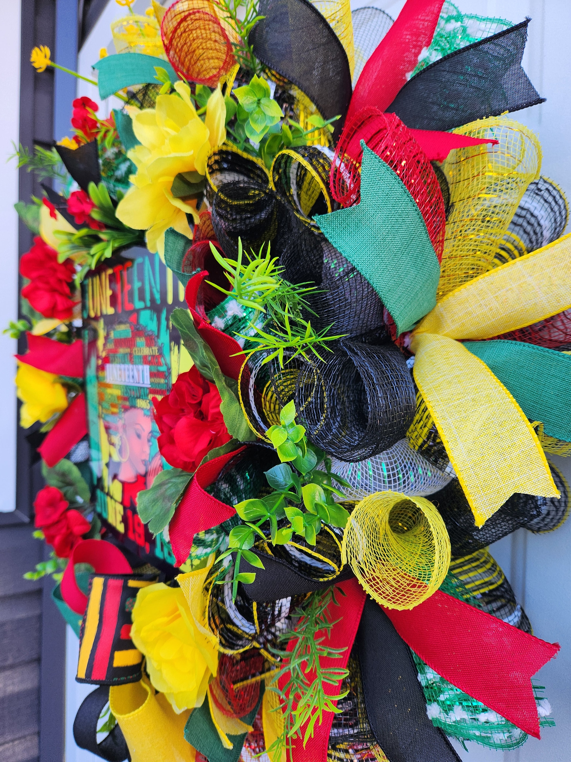 Juneteenth Wreath, Juneteenth Decor, Juneteenth Supplies, Holiday ...