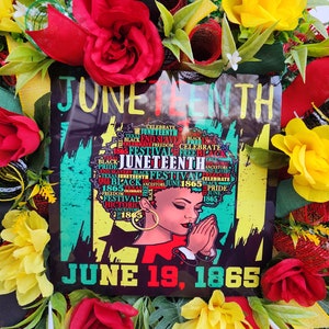 Juneteenth Wreath, Juneteenth Decorations, Juneteenth Holiday, Holiday ...