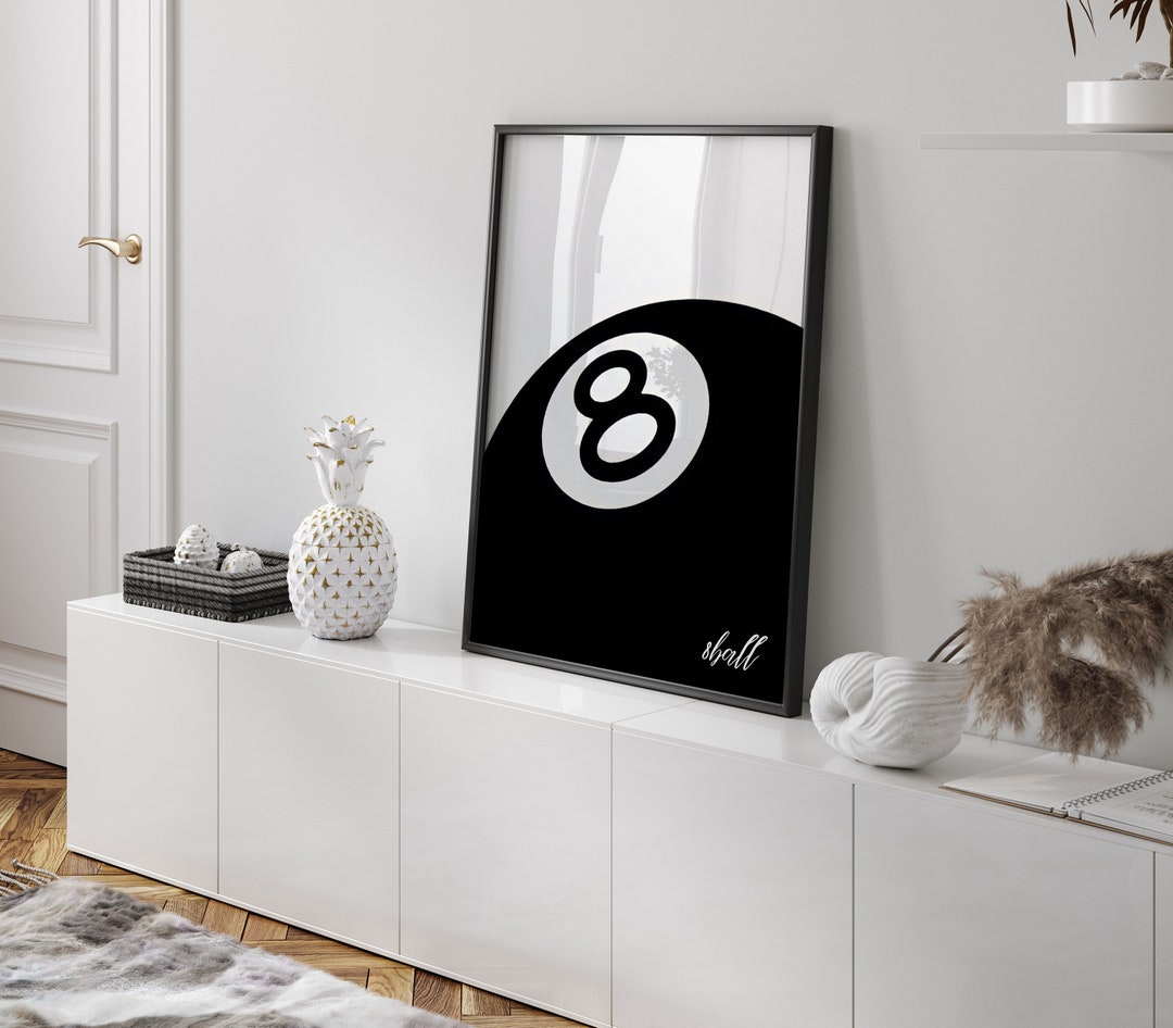 8 Ball Poster, Retro 8 Ball Poster, Digital Download, Hypebeast Poster ...