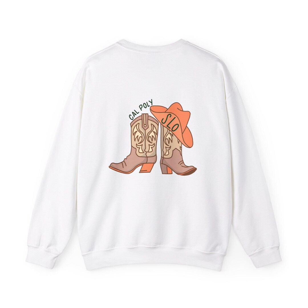Cal Poly SLO Cowboy Boots Crewneck Sweatshirt - Etsy