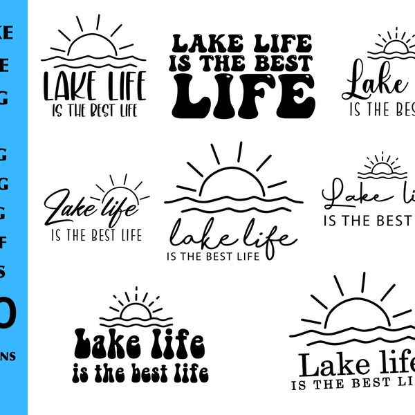 Lake Life Svg - Etsy