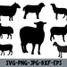 Sheep Svg Bundle, Sheep Dxf, Sheep Clipart, Farm Animal Svg, Sheep Png ...