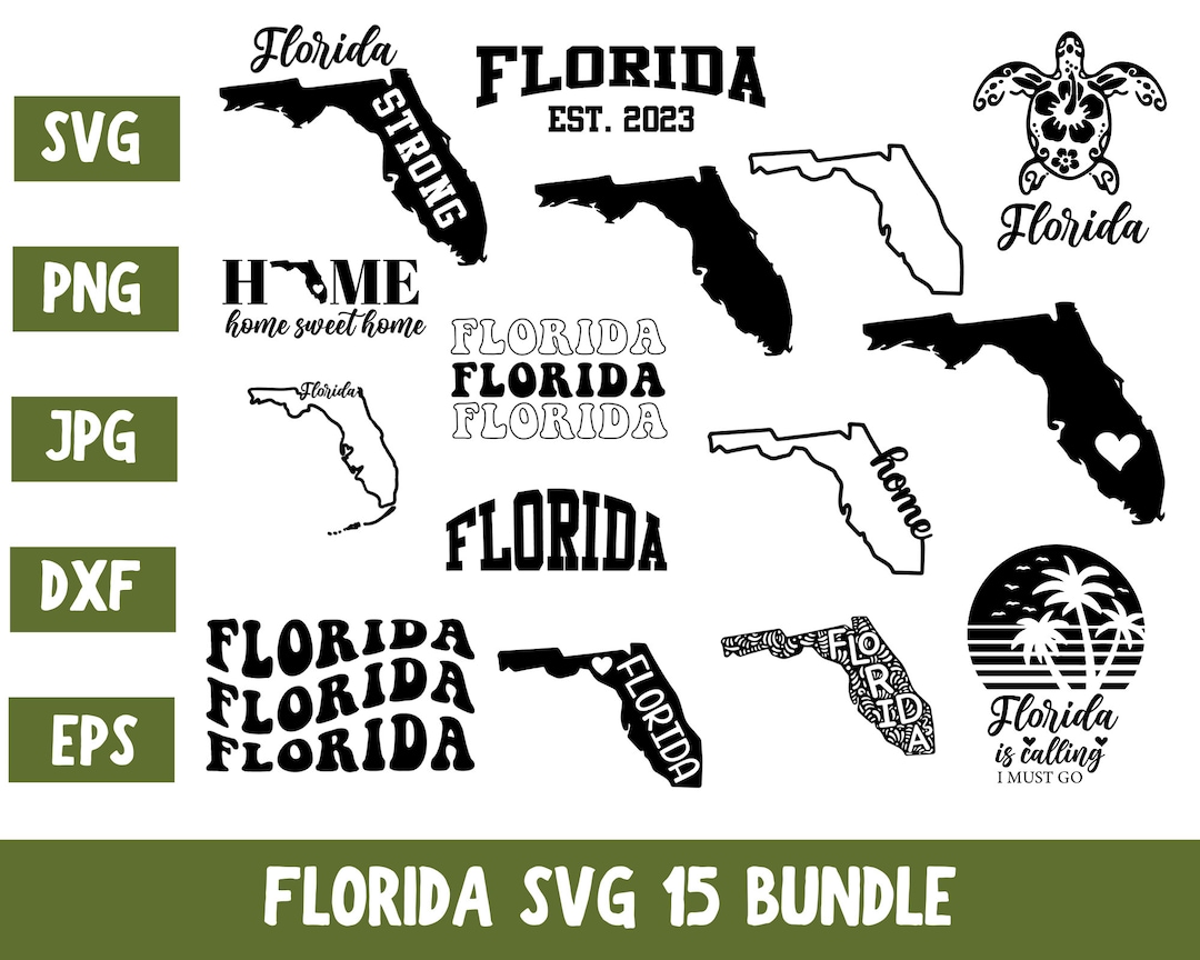 Florida Svg Png, Florida State Svg, State Svg, Svg Files, United States ...