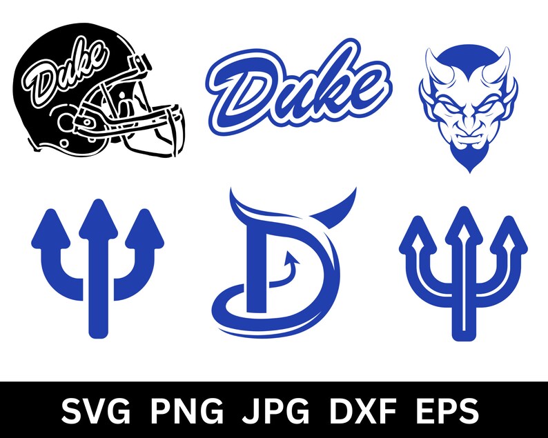 Duke Blue Devils Svg Bundle, Duke Cut File, Duke Png File, Duke Vector ...