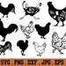 Chicken Svg Hen Svg Svg Files for Cricut Chicken Dxf - Etsy