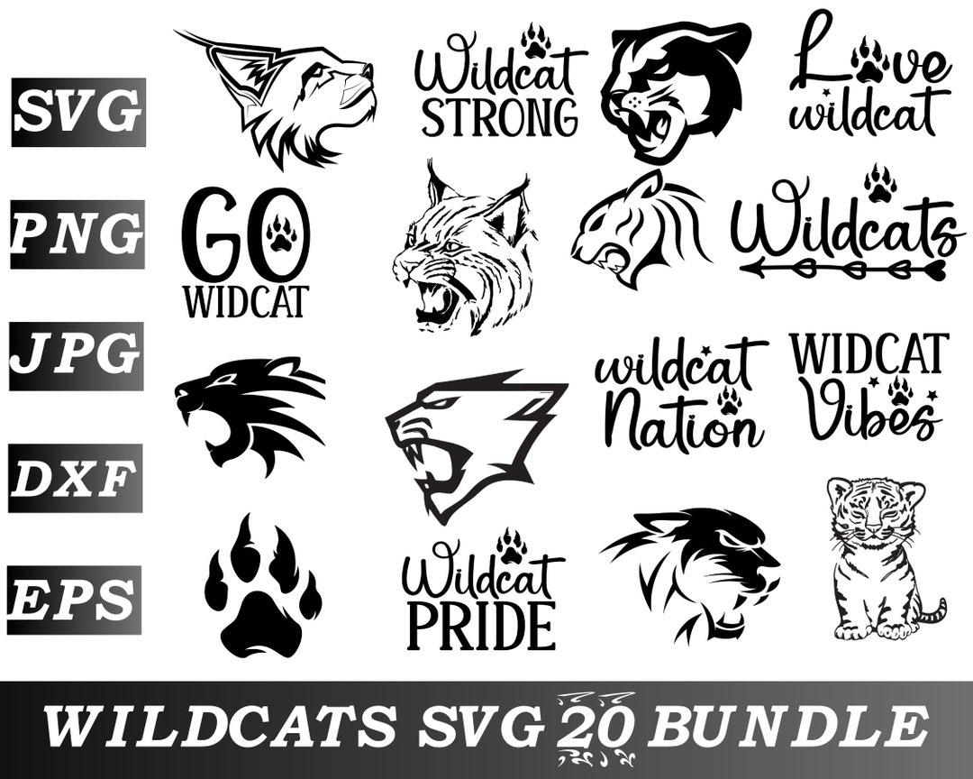 Wildcat Svg Bundle, Wildcat Png, Wildcat Svg, Wildcats Shirt, Wild Cat ...