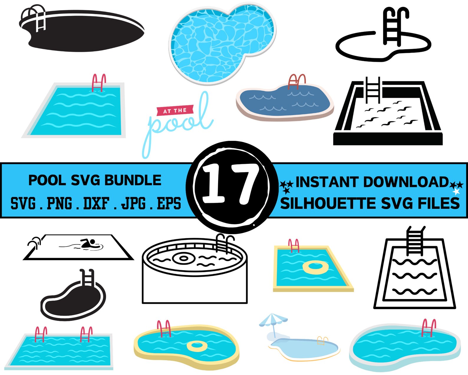 Pool Svg Bundle, Summer Svg, Beach Svg, Pool Sign Svg, Cricut Svg ...