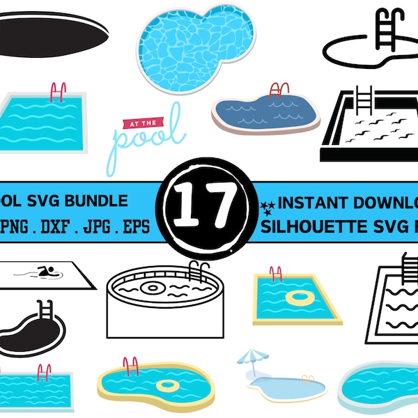 Pool Signs Svg - Etsy