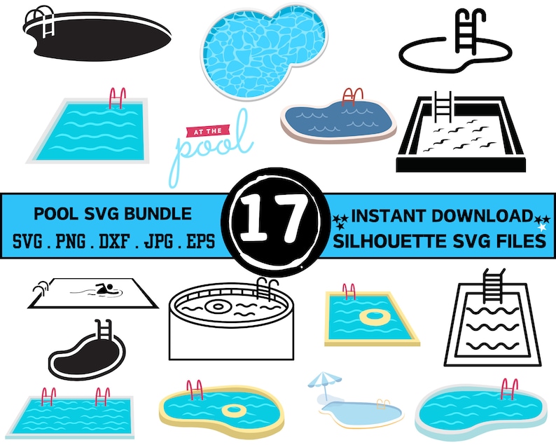 Pool Svg Bundle, Summer Svg, Beach Svg, Pool Sign Svg, Cricut Svg ...