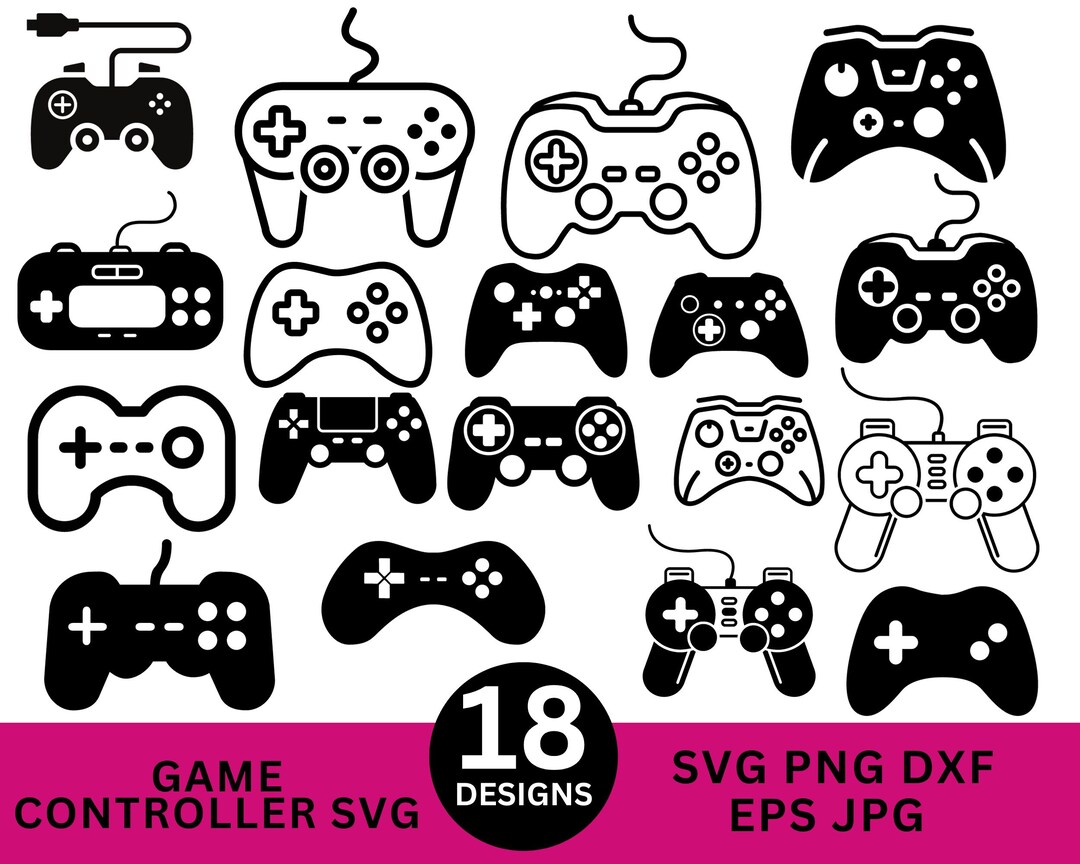 Gamer Controller Svg Bundle, Games Controller Png, Game Controller Svg ...