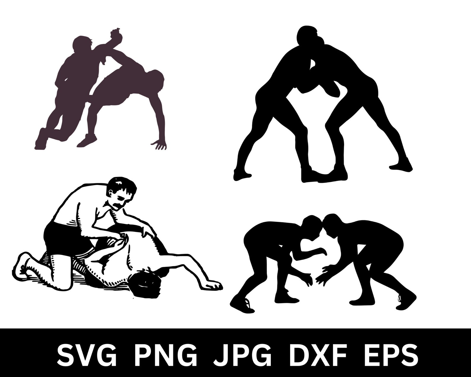 Wrestling Svg Bundle, Wrestler Svg, Wrestling Png, Svg Files for Cricut ...