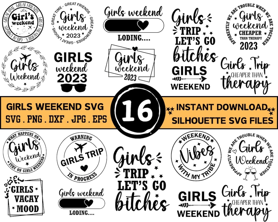 Girls Weekend Svg Bundle, Girls Weekend Png, Best Friends Svg, Girls ...