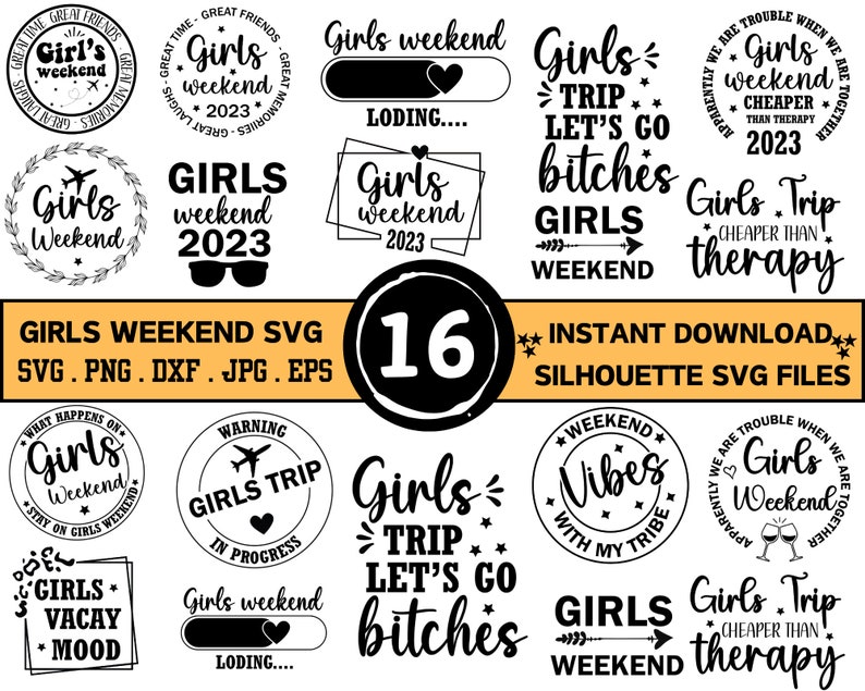 Girls Weekend Svg Bundle, Girls Weekend Png, Best Friends Svg, Girls ...