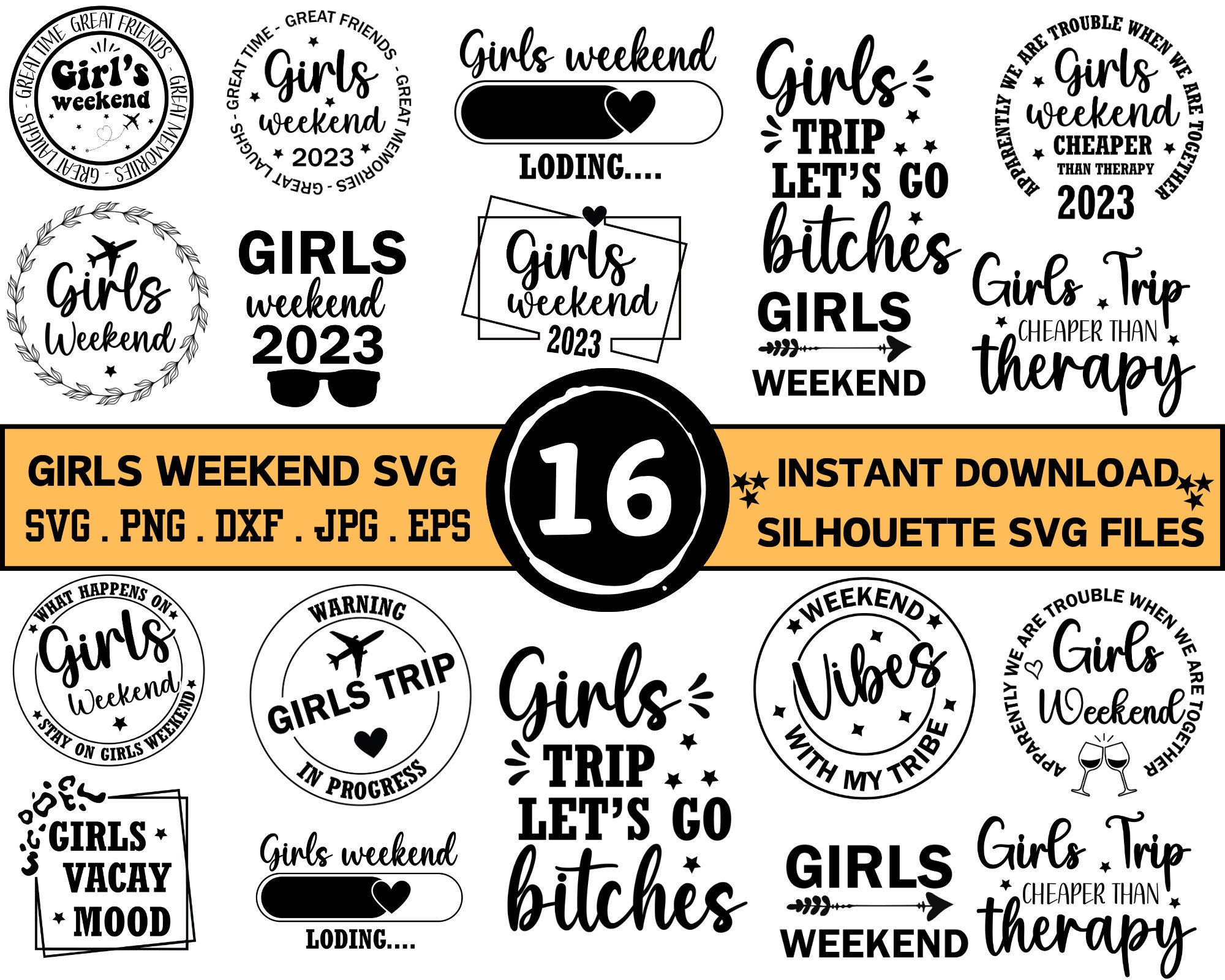Girls Weekend Svg Bundle, Girls Weekend Png, Best Friends Svg, Girls ...