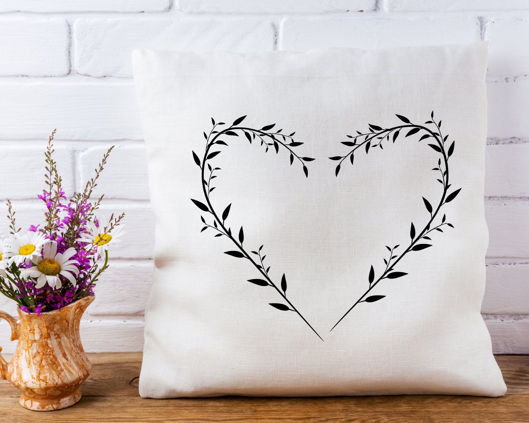 10 Designs of Floral Heart Frame Svg, Floral Heart Png, Floral Heart ...