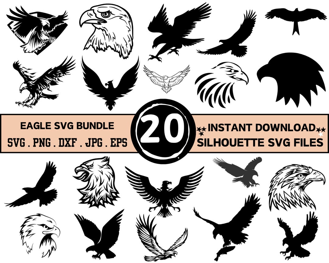 Eagles Svg Cut Files Eagles Png Eagle Silhouette Eagle Png - Etsy