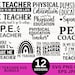 Pe Teacher Svg, Teacher Appreciation, Teacher Svg, Pe Teacher, Svg ...