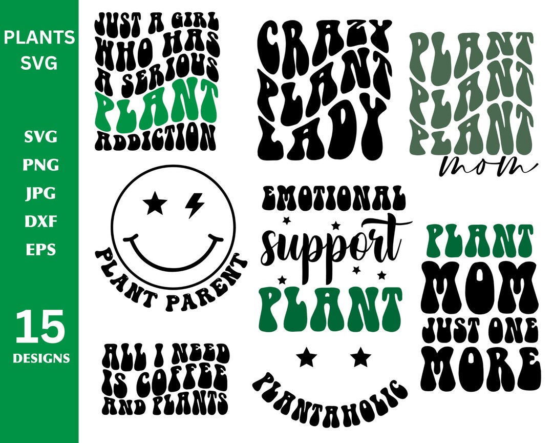 Plant Quotes Svg Bundle, Plant Lover Svg, Plant Mom Svg, Gardening Svg ...