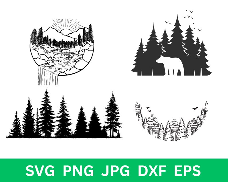 Landscape Svg Bundle, Landscape Png Bundle, Landscape Svg, Nature Scene ...