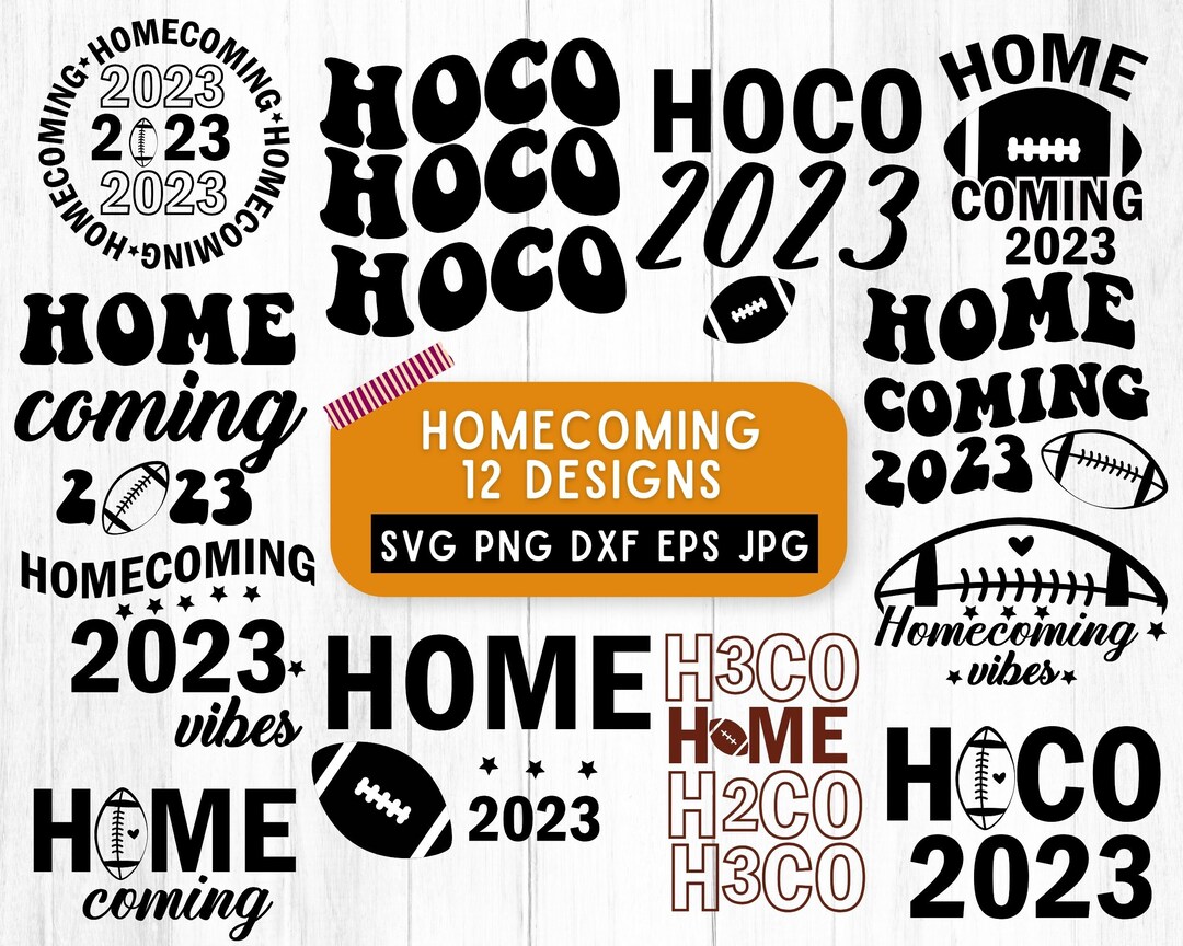 12 Homecoming 2023 Svg Bundle, Homecoming 2023 Png, Instant Download ...