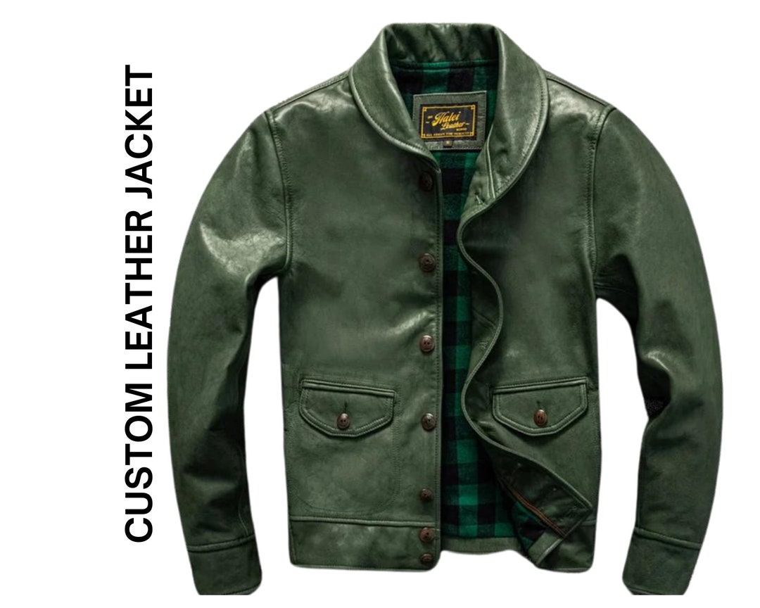 Custom Men Leather Jacket, Real Leather Jacket, Motorcycle Leather ...