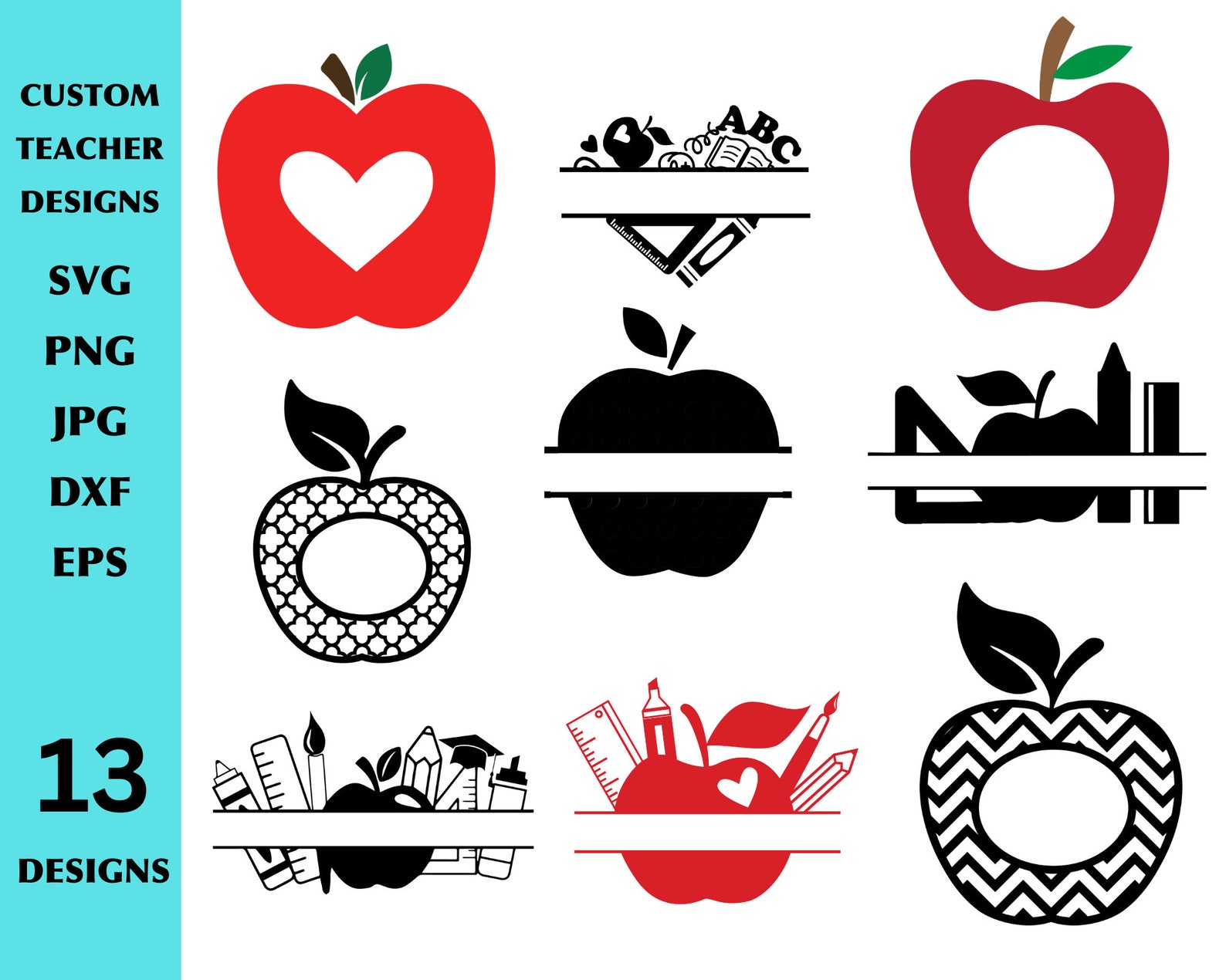 Custom Teacher Svg Bundle, Teacher Name Png, Teacher Name Svg, Svg ...