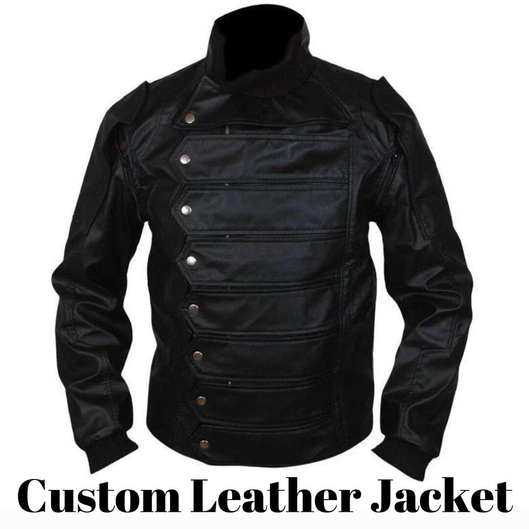 Custom Men Leather Jacket, Black Leather Jacket Men's, Mens Real ...