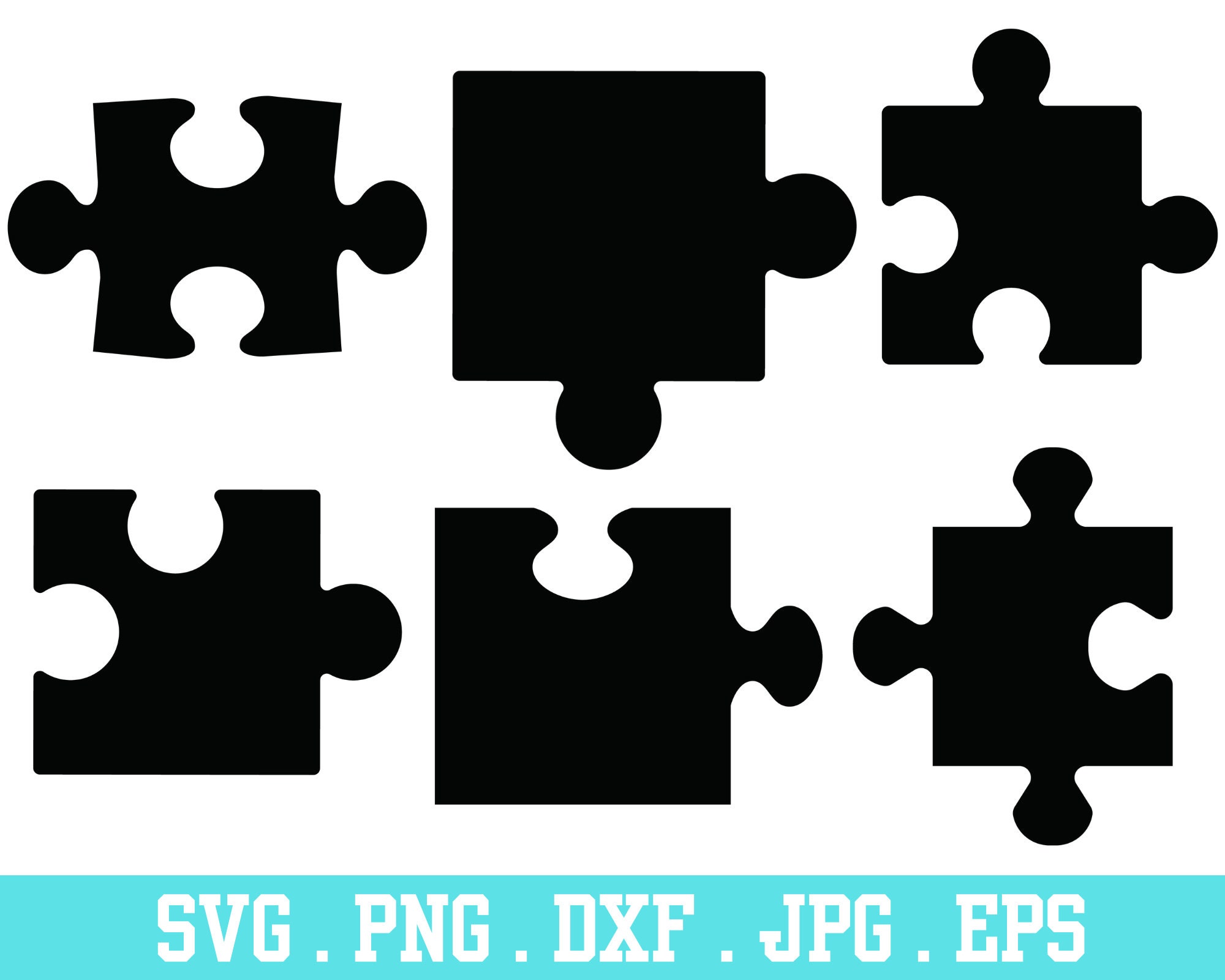 Puzzle Piece Svg Bundle, Puzzle Piece Png, Funny Svg Files, Svg for ...