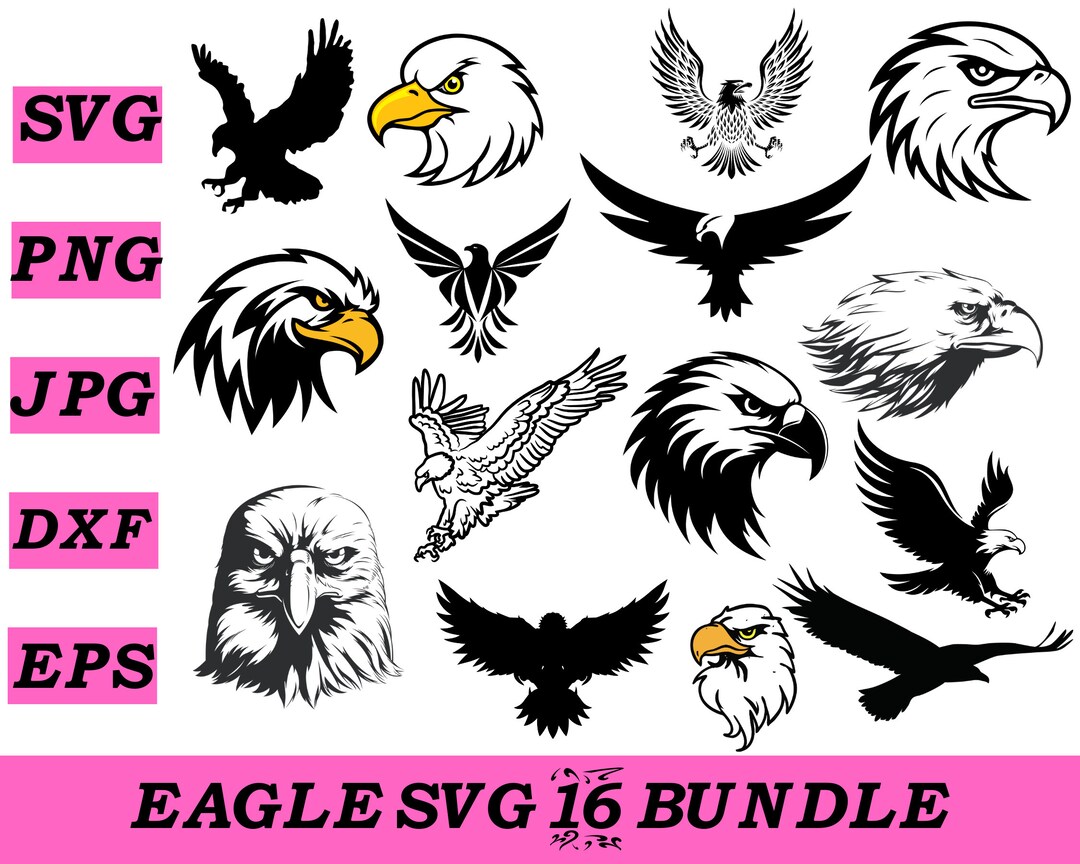 Eagle Svg Bundle, Eagle Png,eagle Svg, Eagle Shirt Svg, Eagle Head ...