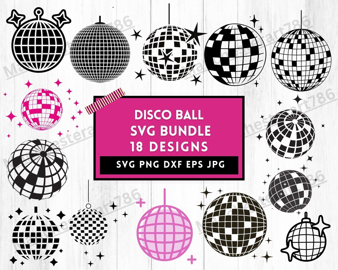 18 Designs Disco Ball Svg Cut Files, Sports Svg Bundle, Game Day Svg ...