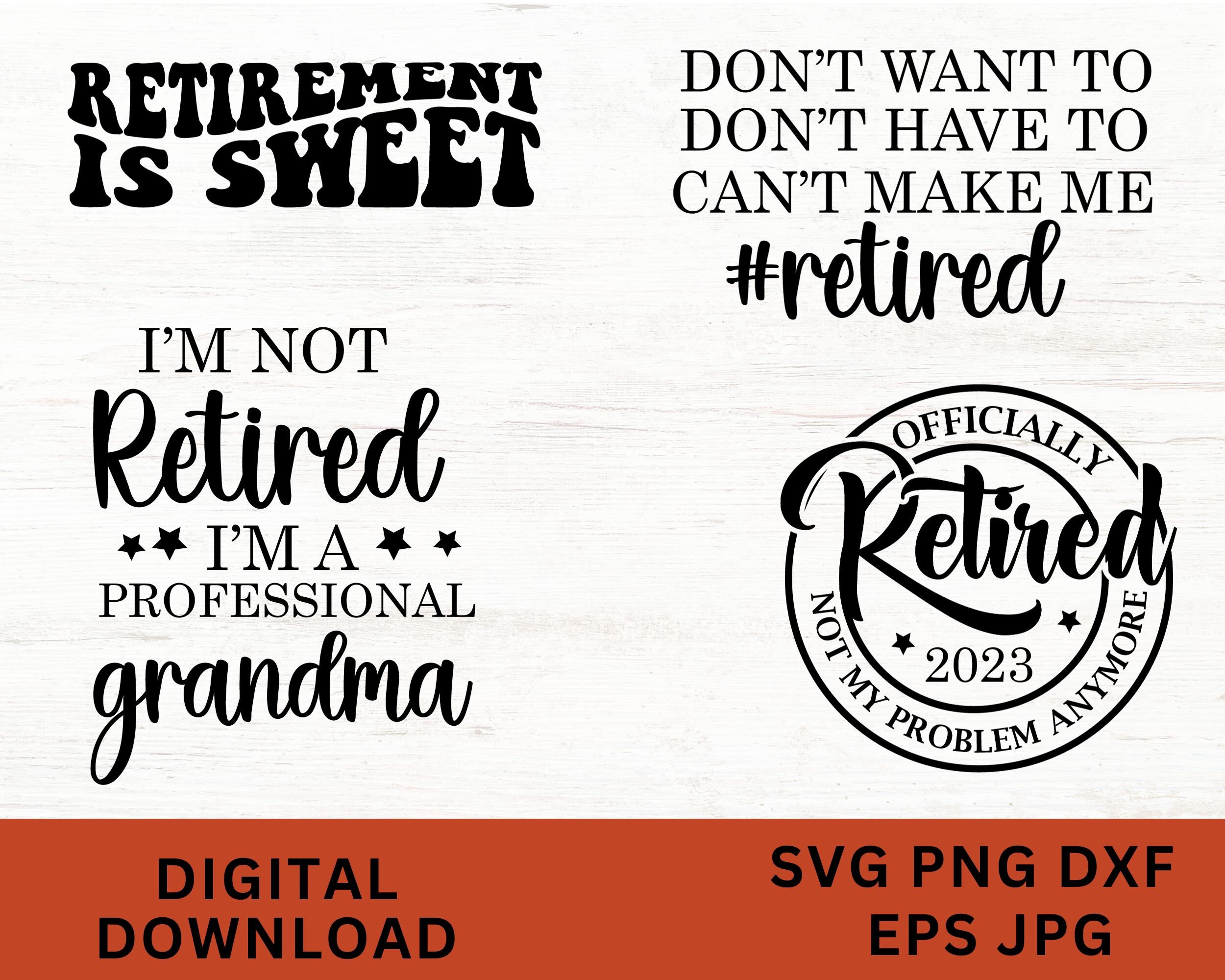 Retirement Quotes Svg, Retro Retirement Svg,retired 2023,t-shirt ...