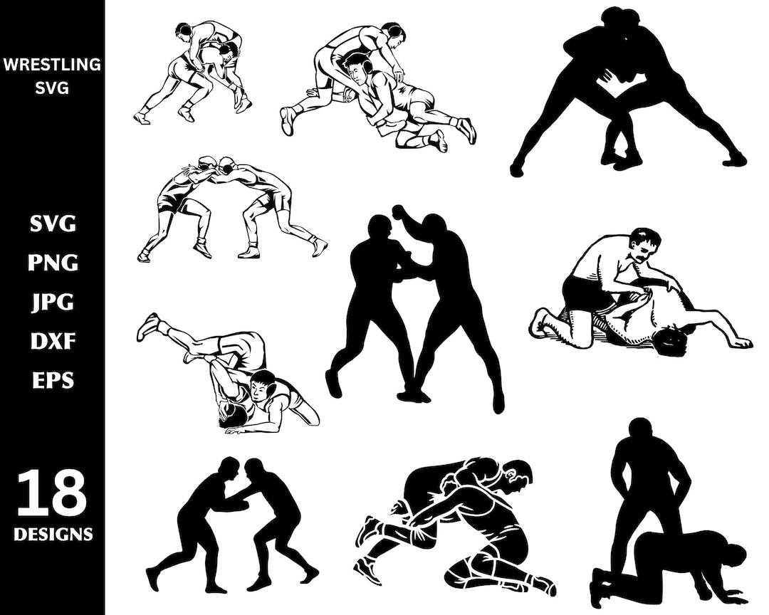 Wrestling Svg Bundle, Wrestler Svg, Wrestling Png, Svg Files for Cricut ...