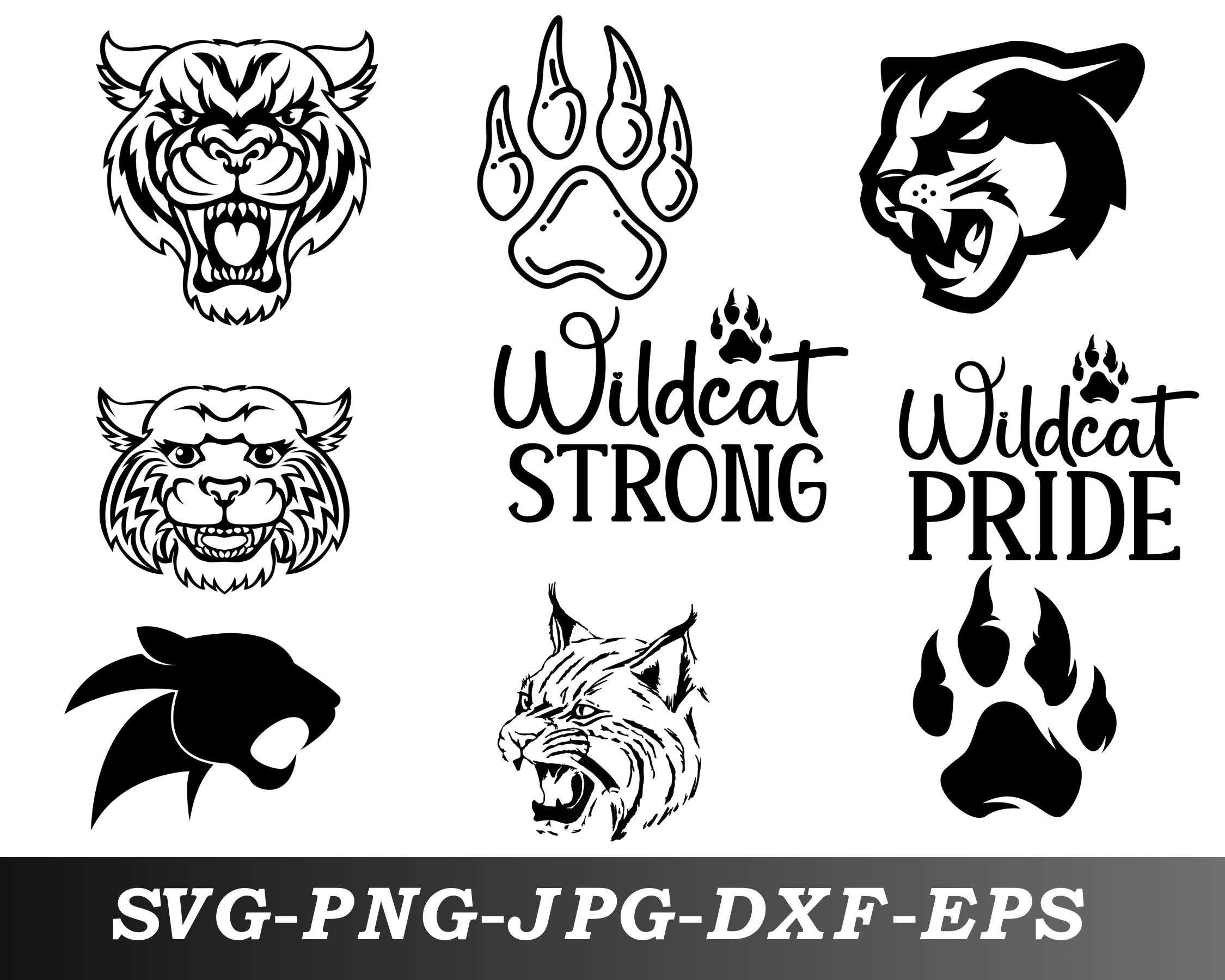 Wildcat Svg Bundle, Wildcat Png, Wildcat Svg, Wildcats Shirt, Wild Cat ...