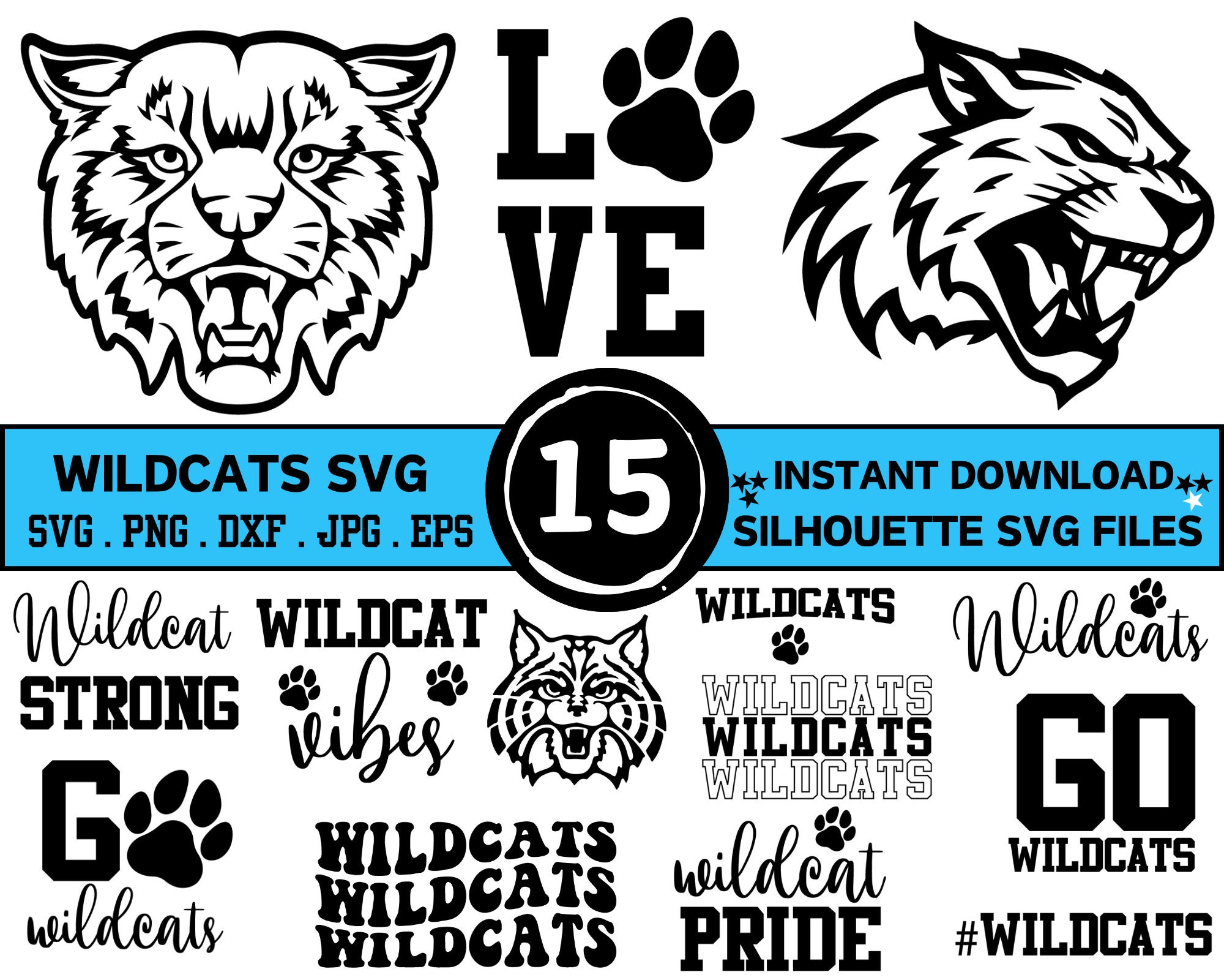 Wildcats Svg Bundle, Wildcats Svg, Wildcats Png, Svg File, Cat Svg, Svg ...