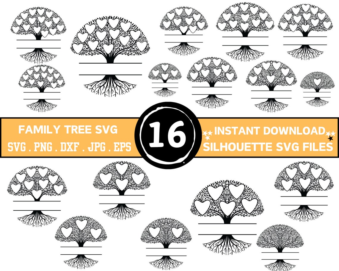 Family Tree Svg Family Tree Png Tree of Life Svg Family - Etsy