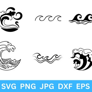 Wave SVG Bundle, Waves SVG Png, Beach SVG Bundle, Summer SVG Cut Files ...