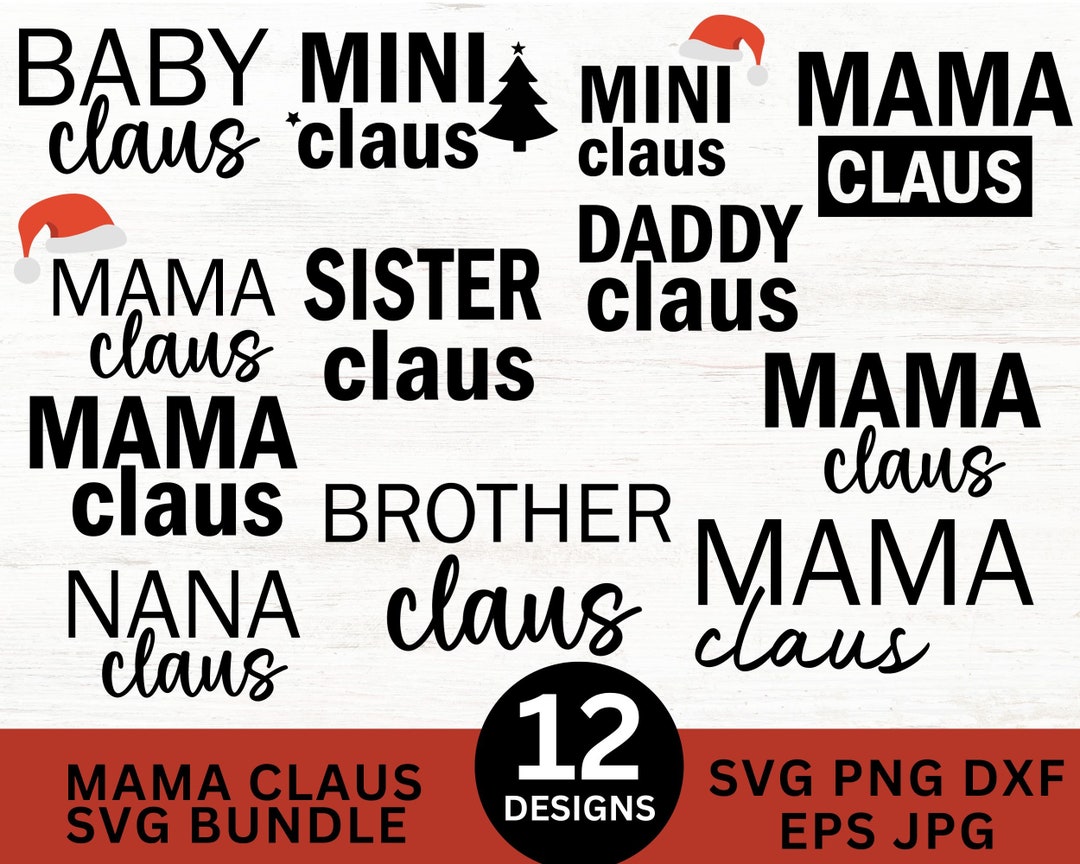 Mama Claus Svg Bundle Mama Claus Png Mama Claus Svg Mama - Etsy
