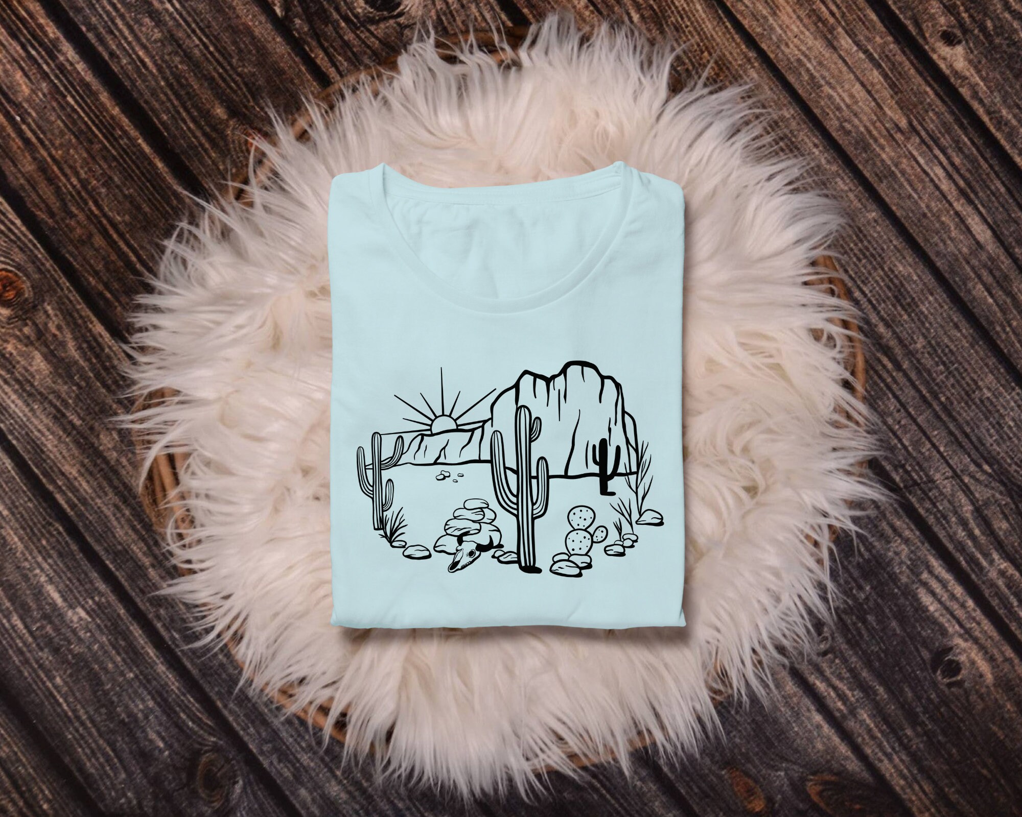 Desert Landscape Svg Png, Mountain Scene Svg, Svg Files for Cricut ...