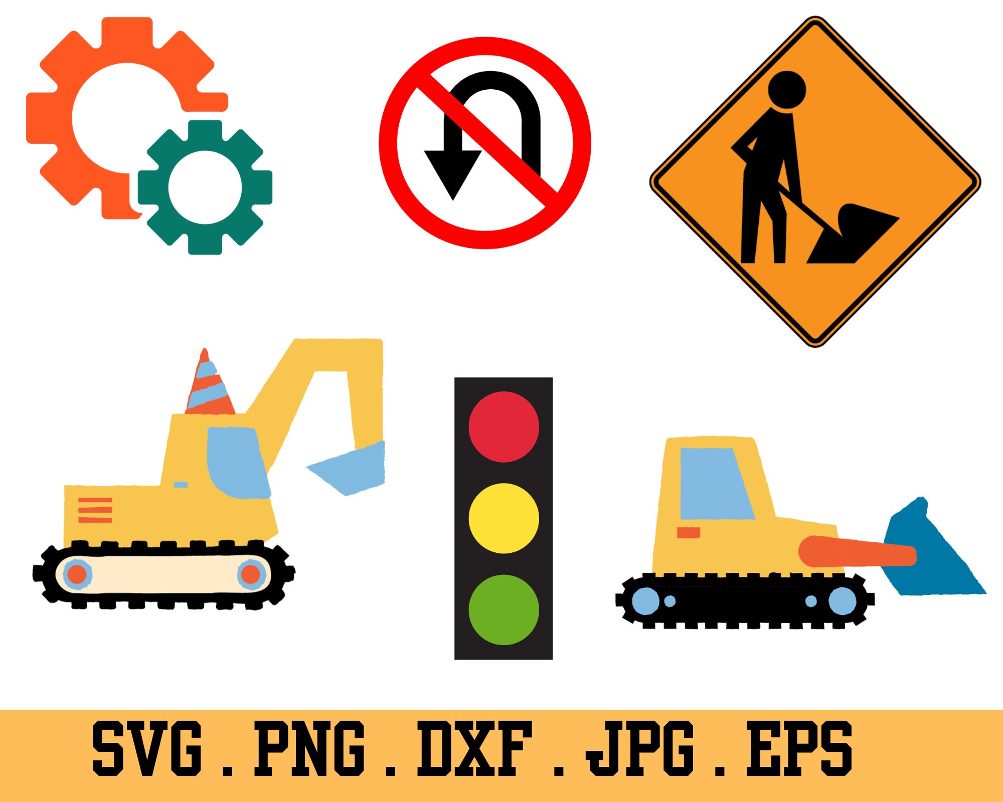 Construction Svg Bundle, Construction Clipart, Construction Png ...