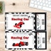 Race Car Ticket Template, Race Car Party, Race Car Birthday, Coupon ...