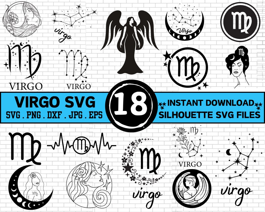 Virgo Svg Bundle, Virgo Png, Virgo Svg, Virgo Star,inspirational Svg ...