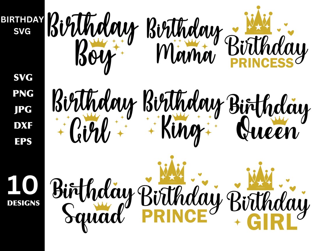 Cumpleaños Reina svg, cumpleaños svg, cumpleaños reina png, archivos ...