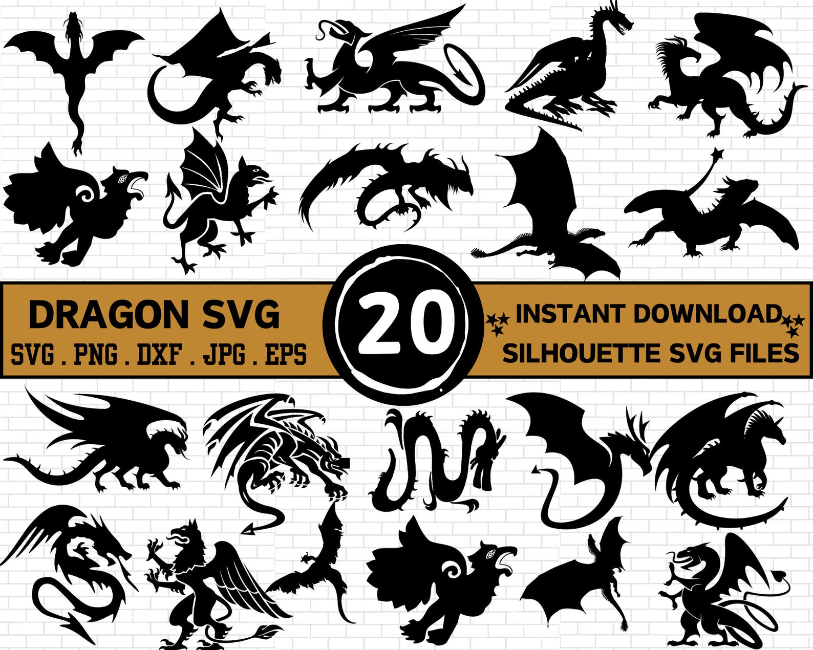 Dragon Svg Bundle Dragon Clipart dragon Pngcricut Svg Svg - Etsy