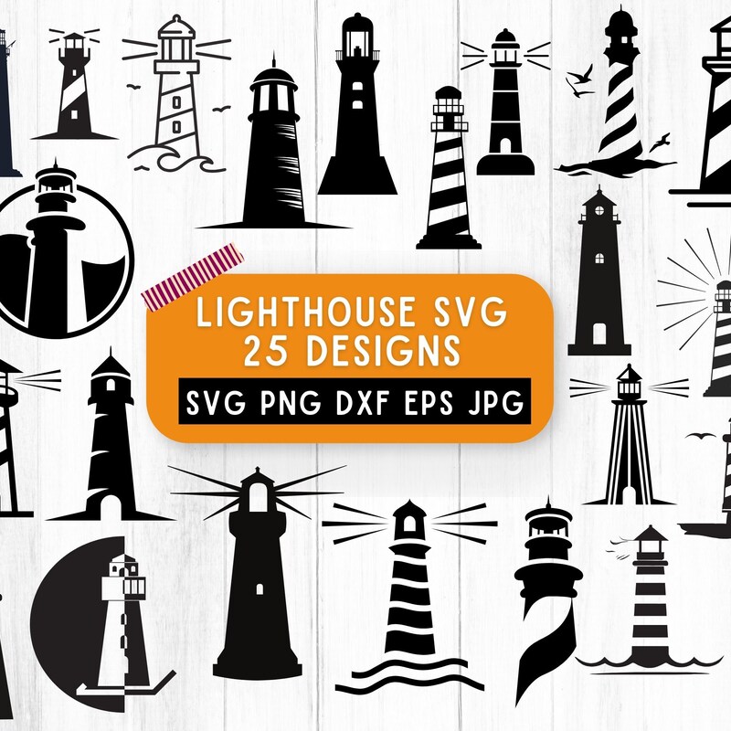Lighthouse Svg - Etsy