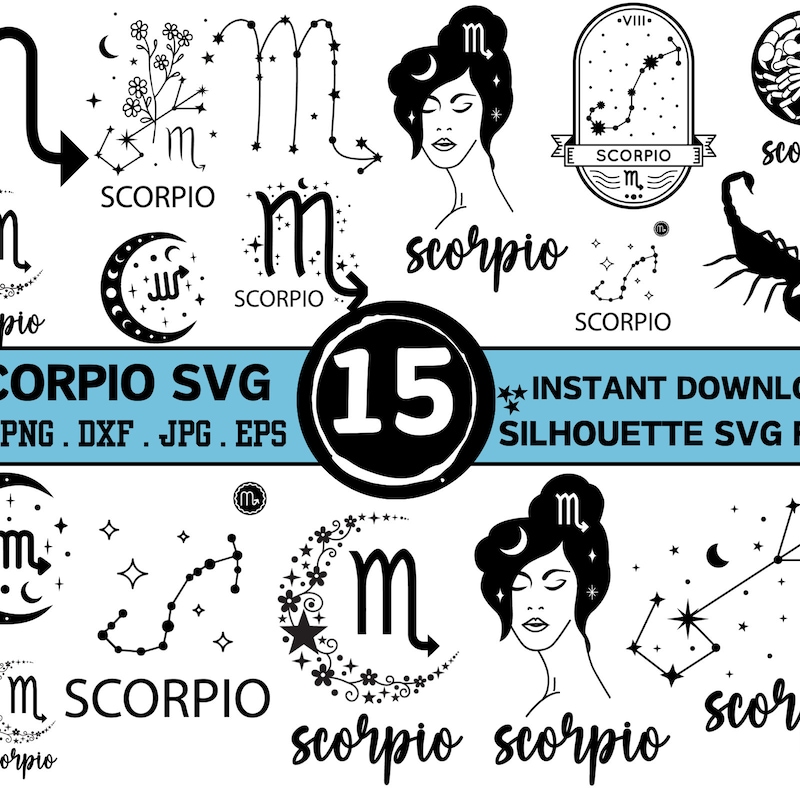 Scorpio Svg - Etsy