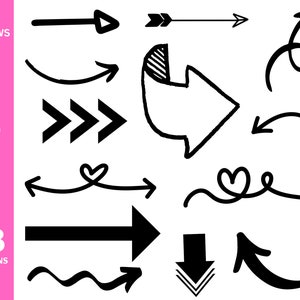 Arrow Svg Bundle, Arrows Svg, Arrow Clipart, Arrow Svg Bundle, Arrow ...